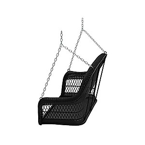 Jeco W00207S-D Resin Wicker, Black