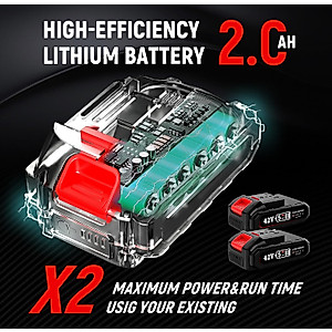 Zitrodge Mini Chainsaw, 6 inch Cordless Electric Pruning Chain Saw, One-Hand Rechargeable Portable Chainsaw for Branch Wood Cutting, Tree Trimming and Gardening