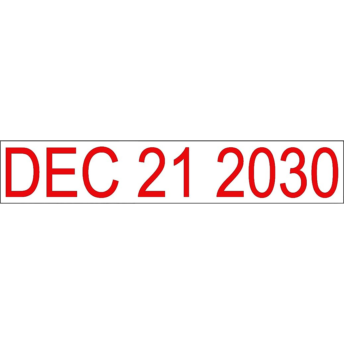 Self Inking Date Stamp with Month, Day, Year - Easy to Use & Adjust, Rubber Head, Sturdy ABS, Uniform Print, 10 Years of Dates, Refillable (Red)