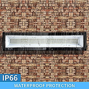UJLOE 300W LED Flood Lights Outdoor, IP66 Waterproof, 33000LM, 100V-120V, Super Bright Outdoor Security Lights, 6000K Daylight White, Floodlights for Backyard, Garage, Garden, Lawn