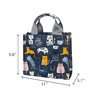 PHEBEN Small Diaper Bags Waterproof Travel Tote Mini Diaper Bag Multi-Function Baby Bags Crossbody Purse(Cat Paradise)