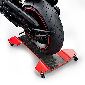 Premium Motorcycle Center Stand Rolling Dolly with 360°Casters,Easy Bike Movement,Motorcycle Scooter Mover 500lbs for Workshop and Home Garage