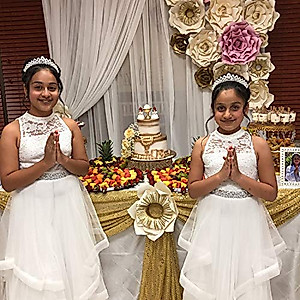 Crystal Crown and Veil Set-Rhinestones Tiara Headband Elegant Bridal Wedding Veil with Comb White, Bachelorette Party Accessories