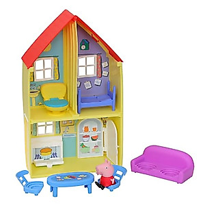 Peppa Pig Peppa’s Adventures Family House Playset, Includes Figure and 6 Fun Accessories, Preschool Toy for Ages 3 Up