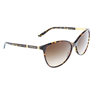 Versace VE 4260 108/13 Havana Plastic Cat Eye Sunglasses Brown Gradient Lens