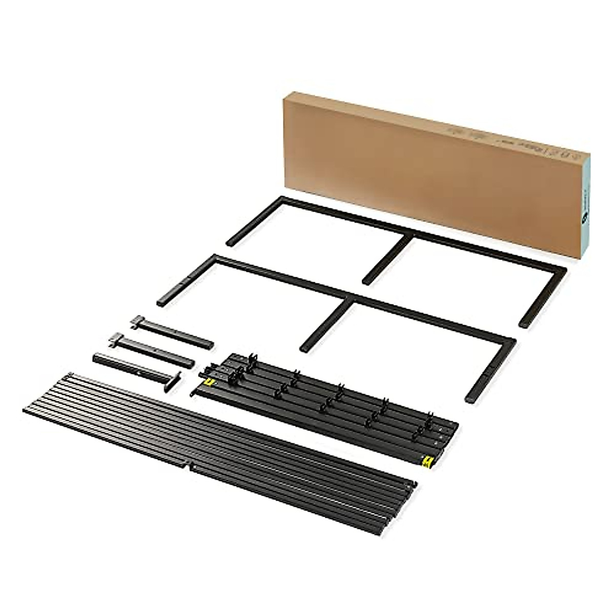 Best Price -Mattress 18 Inch Metal Platform Bed, Heavy Duty Steel Slats, No Box Spring Needed, Easy Assembly, Black, Queen