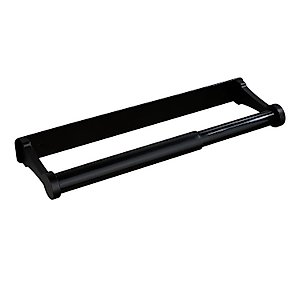 Under Cabinet Paper Towel Holder with Telescopic Rod, Mounts Easily with Adhesive or Screws, Fits Standard Rolls
