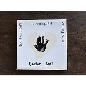 "You Touched My Heart" Canvas Hand Print Kit - Perfect Keepsake Gift
