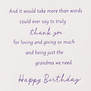 Hallmark Birthday Card for Grandma (A Lot of Heart)
