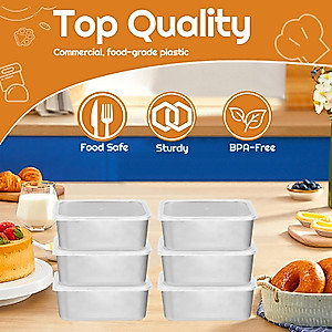 Wensdr 6 Pack Pizza Dough Proofing Box with Lid,Stackable Stainless Steel Pizza Dough Proofing Containers,Homemade Dough Proofing Box,Pizza Dough Box,Pizza Proofing Box,Bread Proofing Box