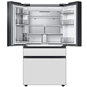 SAMSUNG RF29BB860012 29 Cu. Ft. White Glass Bespoke 4-Door French Door Refrigerator