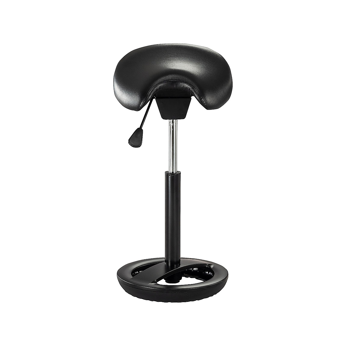 Safco Products 3006BV Twixt Saddle Seat Stool, Adjustable Extended Height, Unique Ergonomic Design