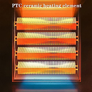 Outdoor Garden Heater Freestanding Space Heater for Indoor Use, 2000W PTC Ceramic Oscillating Heater with 3 Modes, Touch Panel and Remote Control, 7h-Timer, Safe and Quiet Patio He