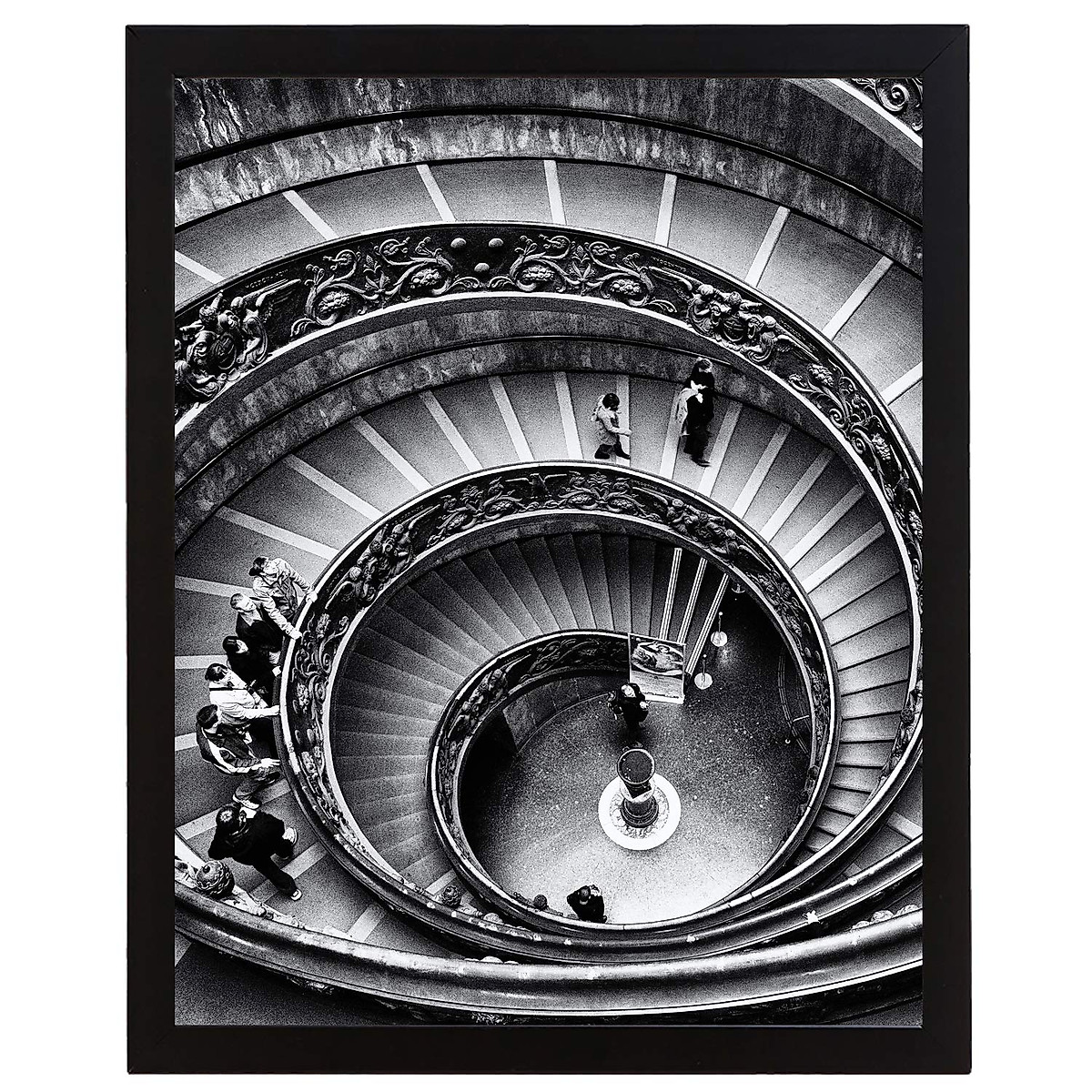 Betus 11x14 Picture Frame for Pictures 8x10 inch with Mat or 11x14 without Mat - Arts, Paintings and Pictures Display Frames - Wall Mounting Tools Included - Black