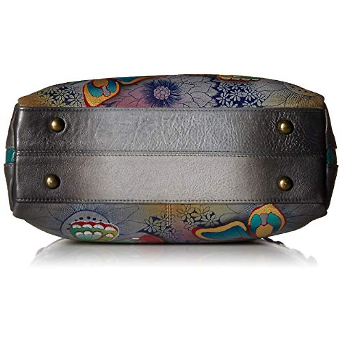 Anna by Anuschka Women’s Genuine Leather Medium Cross Body | Hand Painted Original Artwork | Chic & Stylish Organizer | Butterfly Paradise