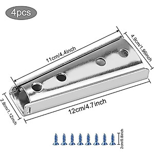 4 Sets Furniture connectors, Diagonal Bolts, Sofa Fixing Bolts, Furniture Hardware Accessories, Sofa Buckle, Sofa Latch, Sectional Sofa Connector, Bed Frame Accessories(Length 120MM)