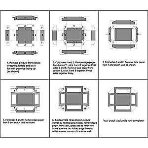 Disposable Serving Platter - Picnic Tray, 5 Compartments with Cup and Dip Holders, Best for Finger Food and Snacks, 4 x 20 x 26 Inches
