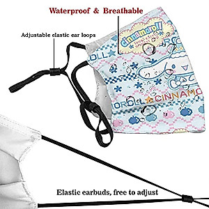 Modari Men'S Women'S Face Protective Balaclava Mouth Cover With Windproof Dustproof Adjustable Elastic Strap 2pcs