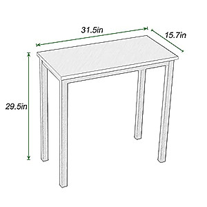 DlandHome 31.5 inches Small Computer Desk for Home Office Activity Table Writing Table for Small Spaces Study Table Student Laptop Desk Black DND-AC3CB-8040