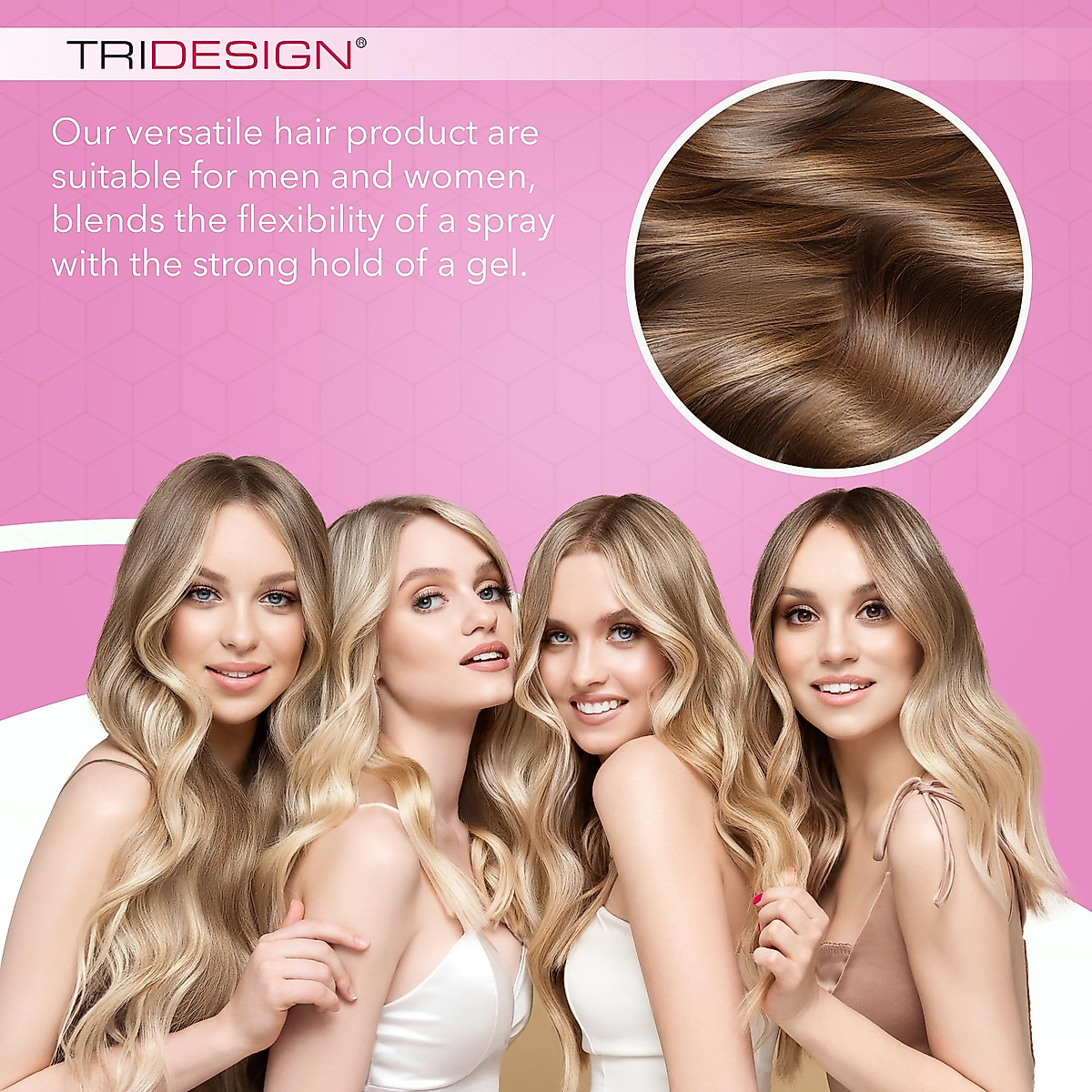 TRI Design Aerogel Hairspray - Non-Toxic Hair Finishing Spray for Styling, Volumizing and Holding Curly Hair with Flexible Hold - For Women and Men - Pack of 2 (10.5 Oz)