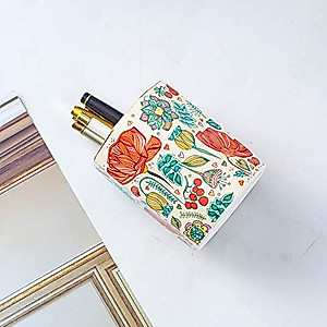YOSCO Ceramic Pen Holder For Desk Cute Flower Stand Pencil Cup Pot Desk Organizer Makeup Brush Holder for Girls Women (Flower)