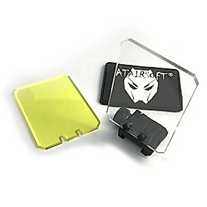 ATAIRSOFT Airsoft Dot Sight Reflex Scope Square Shape Screen Protector 20mm QD Mount BK
