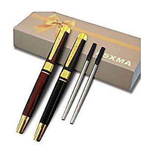 Set Fancy Ballpoint Pen Extra 0.7 mm Pen Core with Black Ink for Pendant Signature and Writing,Come with Nice Gift Box for Colleagues, Friends, Business Gift,Office Supplies