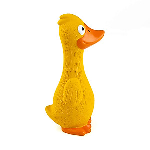 CHIWAVA 2 Pack 7.9 Inch Squeak Latex Dog Toy Yellow Duck Interactive Play for Small Medium Dogs