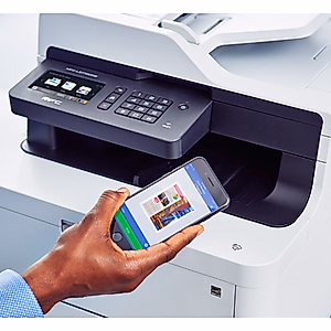 Brother MFC-L3770CDW Compact Wireless Digital Color All-in-One Printer with NFC, 3.7” Color Touchscreen, Automatic Document Feeder, Wireless and Duplex Printing and Scanning