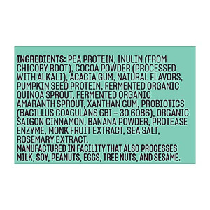 Vega Hello Wellness You’ve Got Guts Blender Free Smoothie, Choco Cinnamon Banana (14 Servings) Plant Based Vegan Protein Powder, 5g Prebiotic Fiber, 0g Added Sugar, 14.3oz (Packaging May Vary)