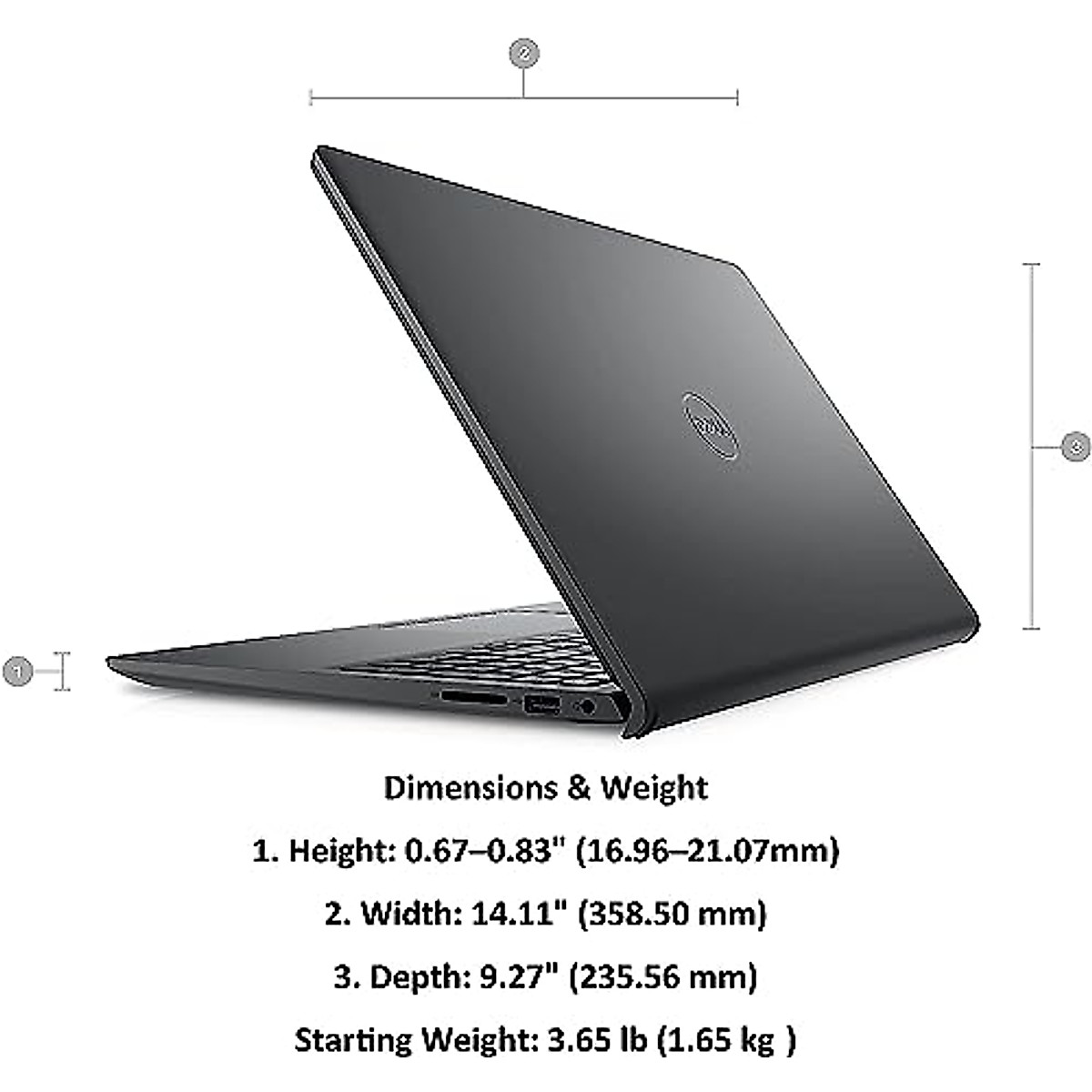 Dell Inspiron 15 3000 3520 15.6" FHD Touchscreen (Intel 4-Core i5-1135G7, 16GB RAM, 512GB PCIe SSD, UHD Graphics) Business Laptop, WVA Anti-Glare, Numeric Keypad, Webcam, Wi-Fi, Win 11 Home
