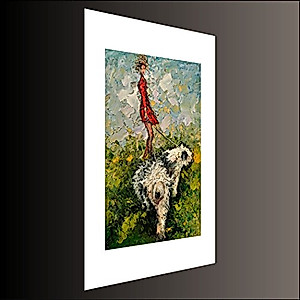 In a Gust, Old English Sheepdogs, Limited Edition, Signed and Numbered Print