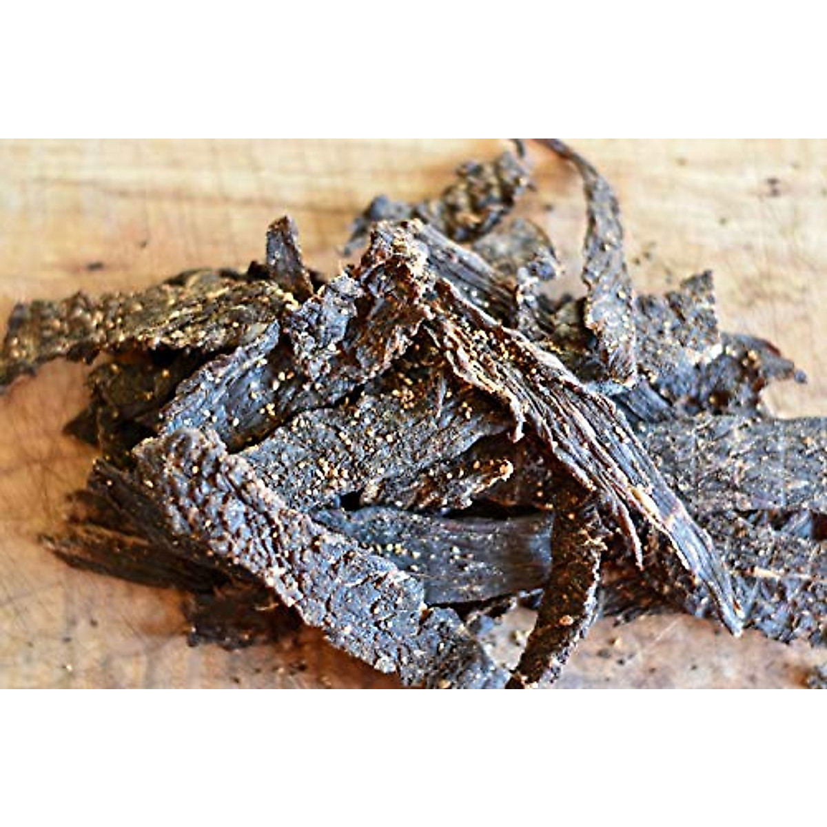 No Man’s Land BLACK PEPPER Beef Jerky High Protein Low Calorie Low Carb Beef Snack 16oz Bag