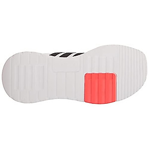 adidas Baby Racer TR21 Running Shoe, White/Black/Lucid Blue, 6 US Unisex Infant