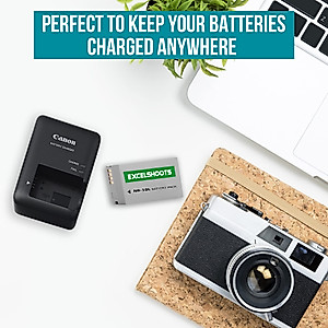 Excelshots CB-2LC Battery Charger + Professional NB-10L Li-ion Battery Pack| Battery Charger| Compatible with Canon PowerShot SX40 HS, SX50 HS, SX60 HS, G1X, G3X, G15, G16, Digital Camera
