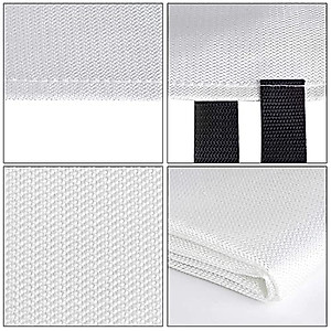 Fire Blanket Fire Guardian Blanket and Fire Blanket Fire Suppression Blankets for Kitchen, Bedroom, People- Energency Safety (40"x40") (White (1Pack))
