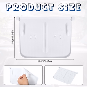 BOXOB Center Console Mat for, Silicone Console Mat Wireless Charging Pad Cover Center Console Pad for Model 3 Model Y Car Center Console Accessories (White)