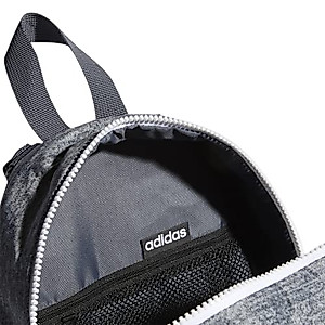 adidas Linear Mini Backpack Small Travel Bag, Jersey Onix/White/Rose Gold, One Size