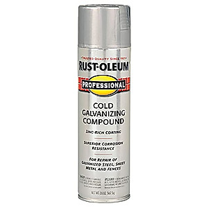 20 oz Rust-Oleum Brands 7585838 Cold Gray Professional Galvanizing Compound Spray Pack of 6