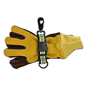 Lightning X Heavy-Duty Ballistic Nylon Glove Strap, Adjustable Size, Reflective Tape for Quick Access (Ideal for Firefighters, EMTs, Construction and Mechanics)