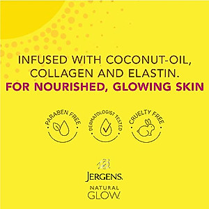 Jergens Natural Glow + Firming Daily Moisturizer Medium to Tan Skin Tones 7.5oz