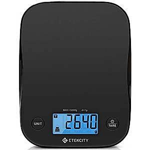 Etekcity Food Kitchen Scale, Digital Mechanical Weighing Scale, Grams and Oz for Weight Loss,Cooking, and Baking, Black