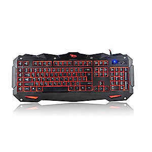 iMicro COBRA 110-Key LED Backlit USB Gaming Keyboard (IM-KBCOBV8)