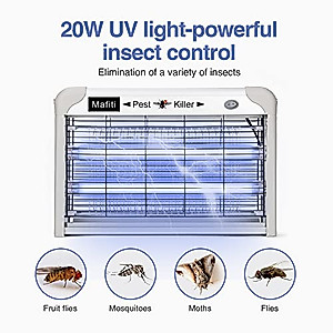 mafiti Bug Zapper Fly Traps Indoor Electric Mosquito Zapper Fly Killer Gnats Fruit Trap for Home Restaurants Kitchen Garden (1-Pack)