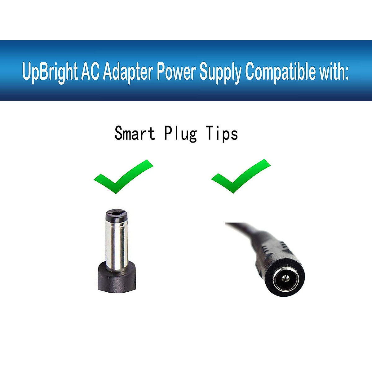 UpBright 24V AC/DC Adapter Compatible with Philips Hue Lightstrip Plus 2.0 HUE20 800276 800268 555334 Light Strip HUESTRIPMK2 71901 71902A 71903 S020CM2400083 S020YM2400083 20W 0.83A LED Power Supply