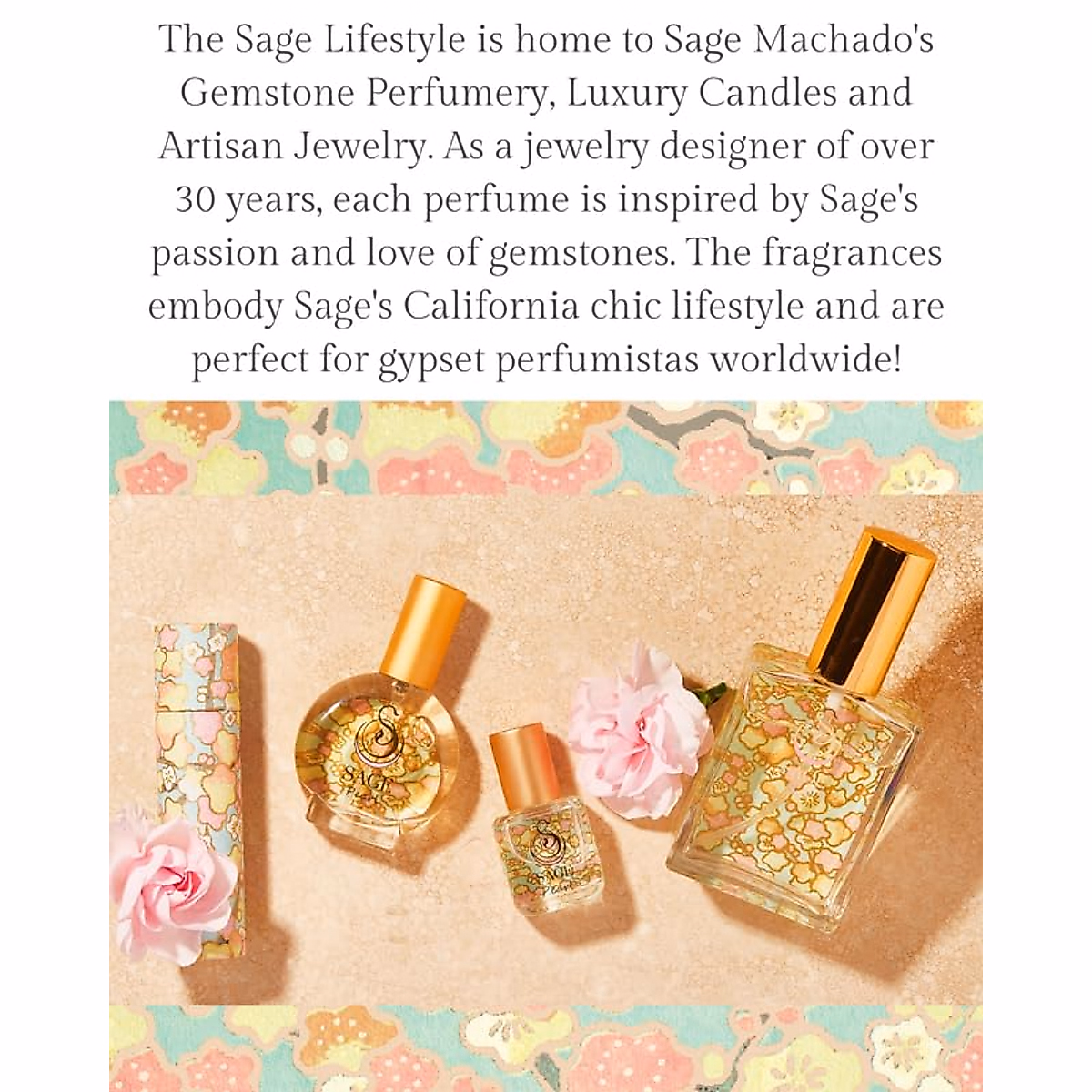 Pearl Organic Perfume Oil Extract Roll-On by Sage- 1/4 oz, Vegan & Cruelty-Free, Subtle Scent, Vanilla, Sandalwood, Musk