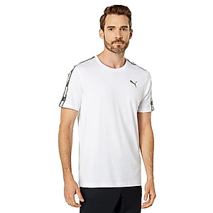 PUMA Repetition Tape Tee Puma White/Green Camo MD