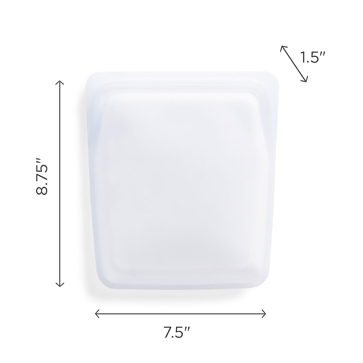 Stasher Reusable Silicone Storage Bag, Food Storage Container, Microwave and Dishwasher Safe, Leak-free, Quart, Clear