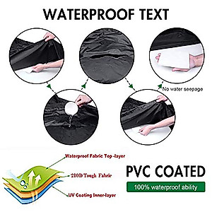 Silvotek L Shaped Garden Furniture Covers - Protective Cover for Corner Sofa with Durable Hem Cord, 210D L Shaped Outdoor Sofa Cover L Shaped Patio Couch Cover (L Shape 79"×106"×35.4")