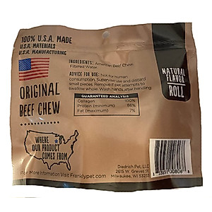 Frankly Beefhide Retriever Roll 2 ct, 100% U.S.A Made to Certified Food Safety Standards